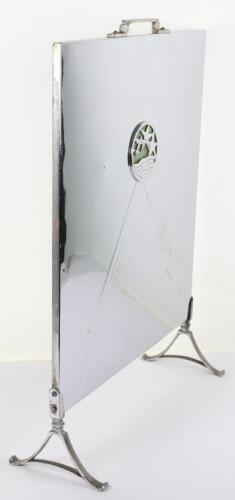 1930’s RAF Upavon Chrome Plated Fire Screen