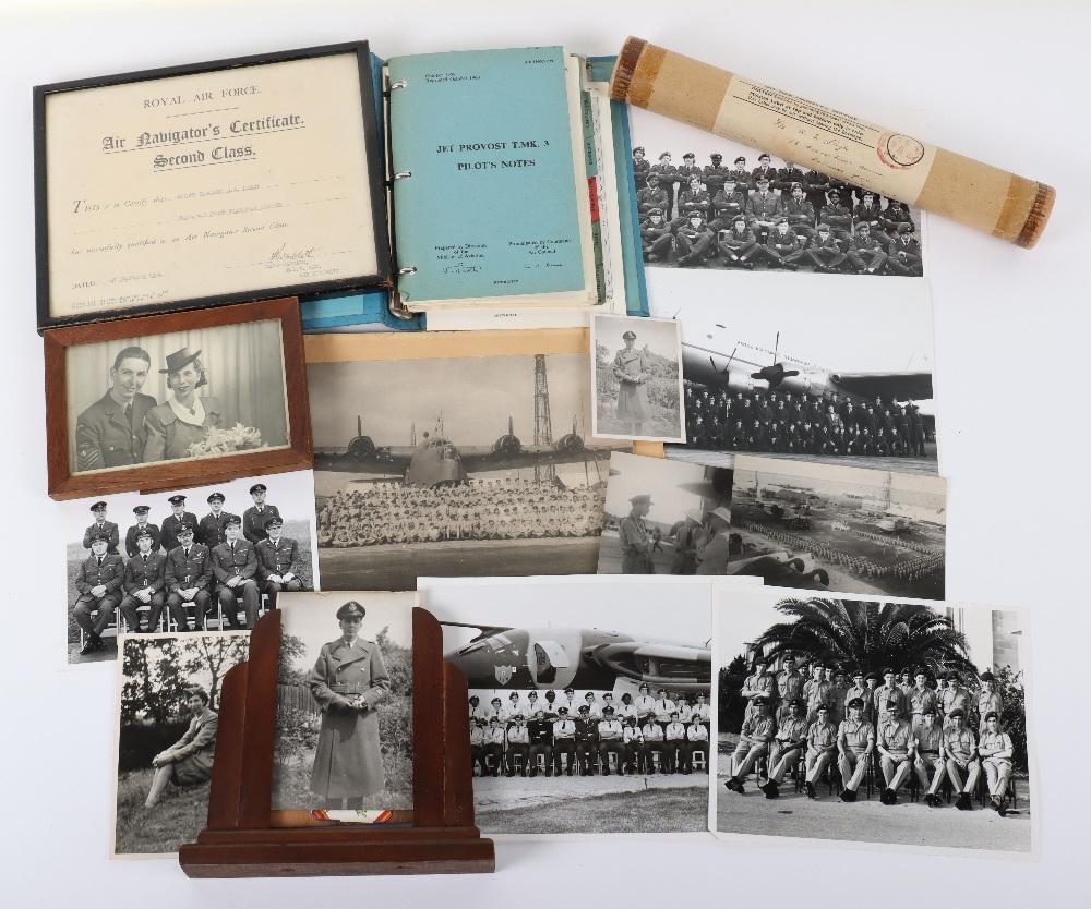 WW2 & Post War Paperwork & Photograph Grouping of Flight Lieutenant A S ...
