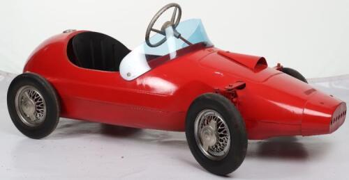 A Tri-ang pressed steel Vanwall child’s pedal Racing car, English 1960s