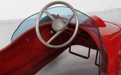 A Tri-ang pressed steel Vanwall child’s pedal Racing car, English 1960s