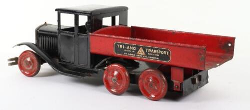 Tri-ang pressed steel six-wheel Tipper wagon, 1930s
