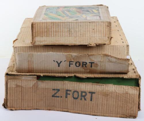 Three Boxed Tri-ang Forts