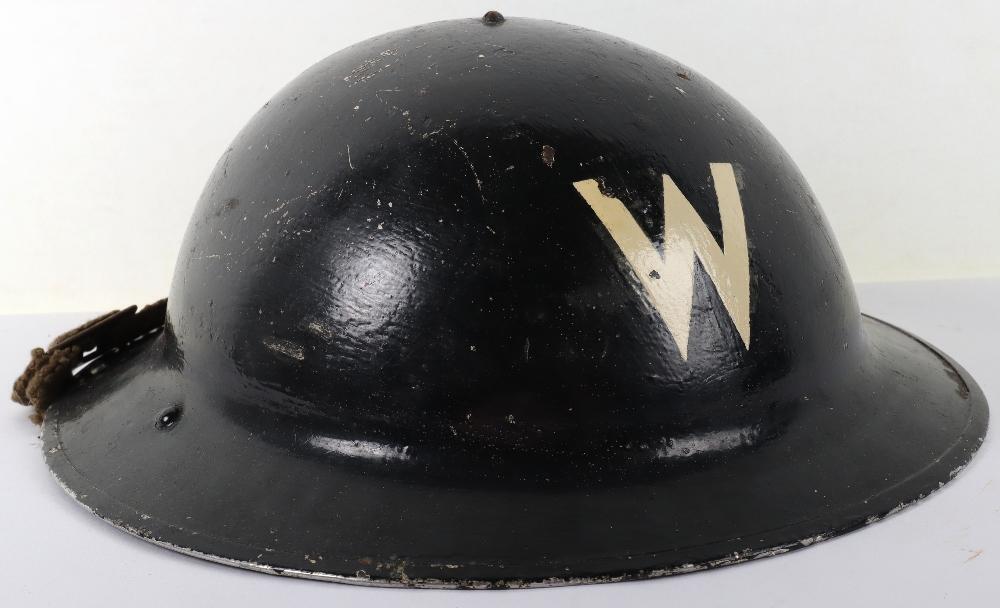 WW2 British Home Front Wardens Steel Helmet