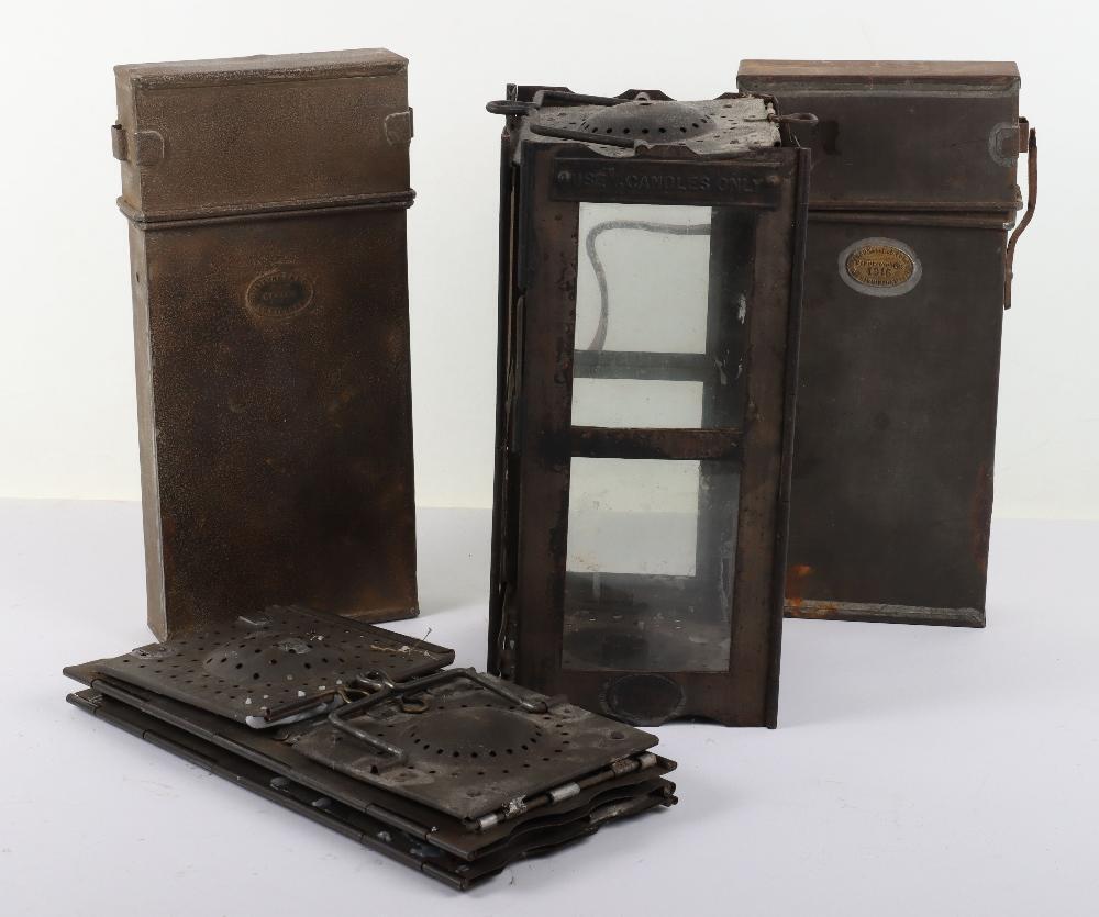 2x WW1 Folding Trench Lanterns