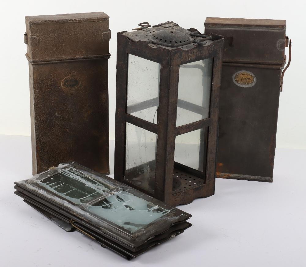 2x WW1 Folding Trench Lanterns