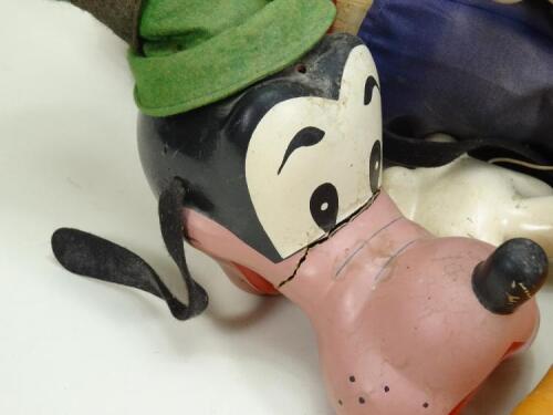 Four Pelham Puppet No.2 range puppets,