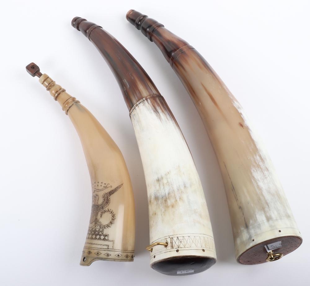 Modern Cow Horn Powder Horn
