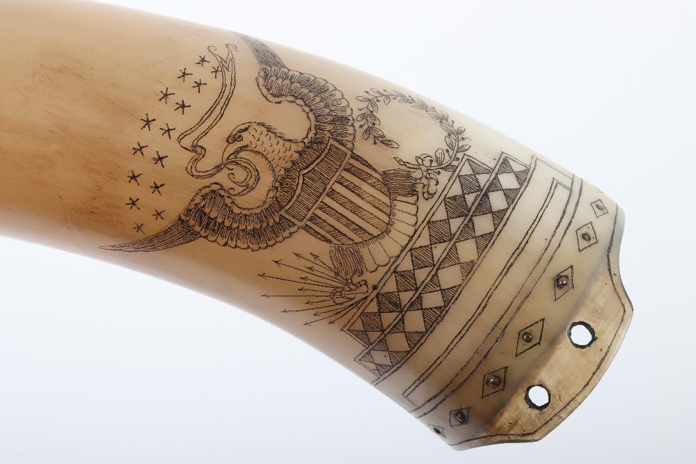 Modern Cow Horn Powder Horn