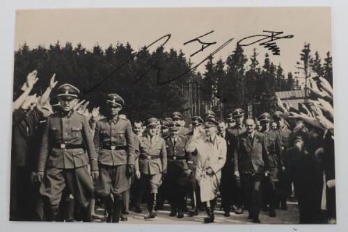 Signed Photograph of Adolf Hitler and Martin Bormann
