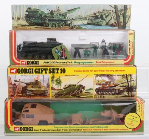 Three Vintage Corgi Toys Boxed Military Models