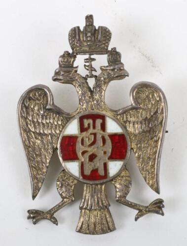 Hallmarked Silver Imperial Russian Red Cross Badge