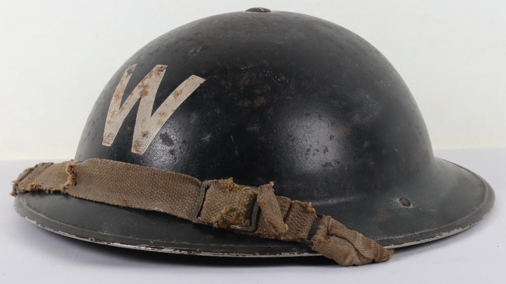 WW2 British Home Front Wardens Steel Helmet