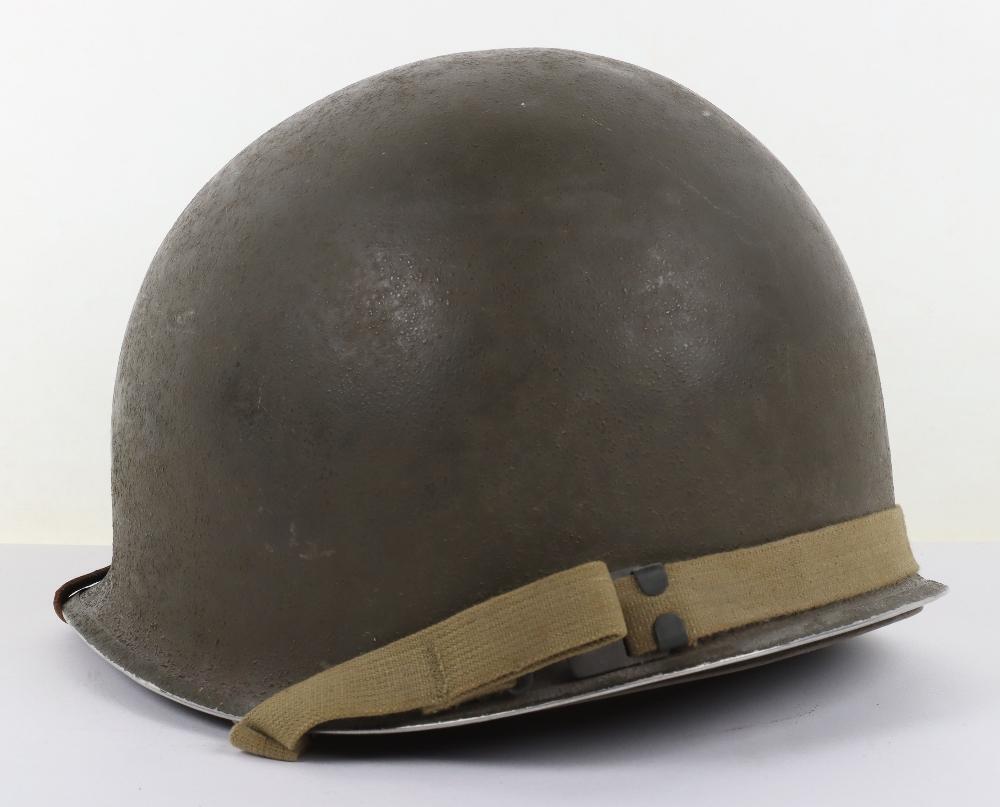 WW2 American Fixed Bale M1 Steel Combat Helmet