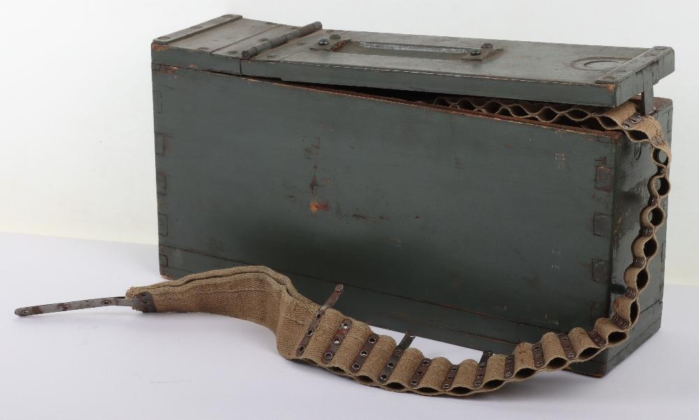 WW1 German MG08 Ammunition Box and Cartridge Belt