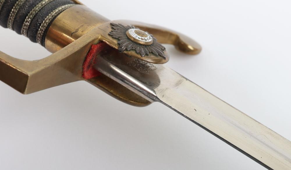 Imperial German Prussian Garde Artillery Officers Sword