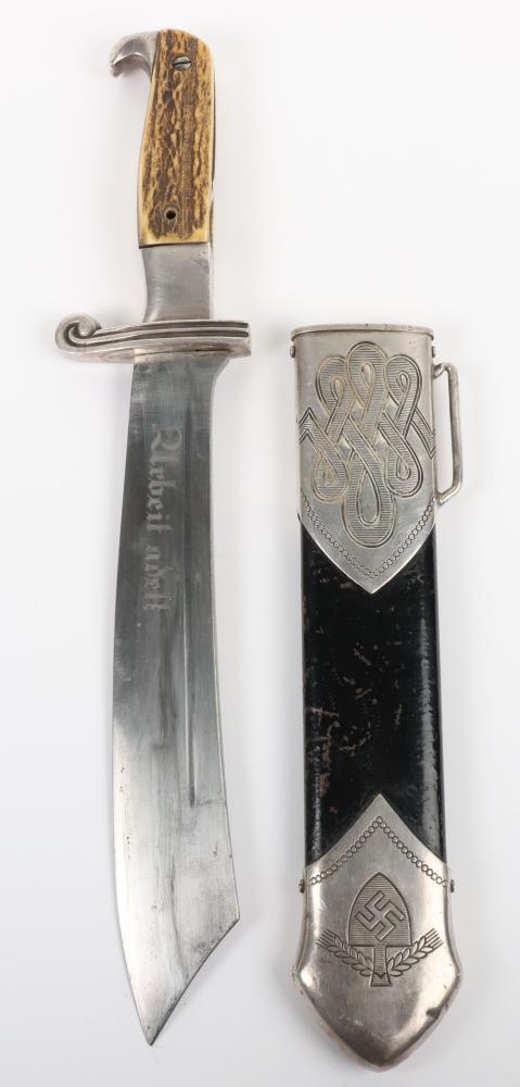 Third Reich RAD (Labour Service) Enlisted Mans Hewer Dagger by Ed ...