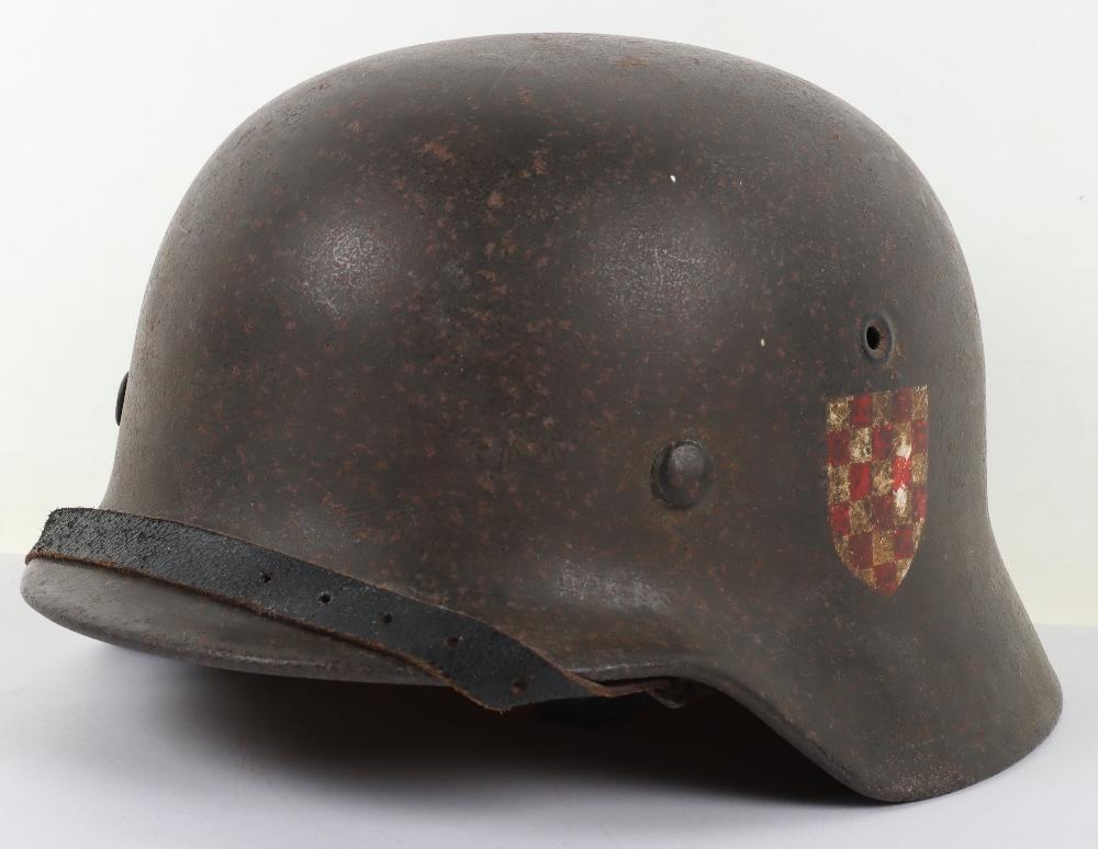 WW2 German M-40 Steel Combat Helmet