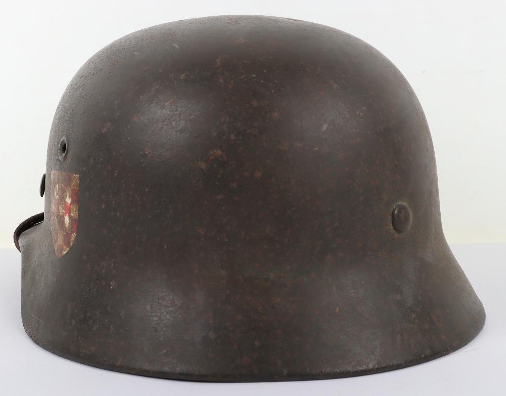 WW2 German M-40 Steel Combat Helmet
