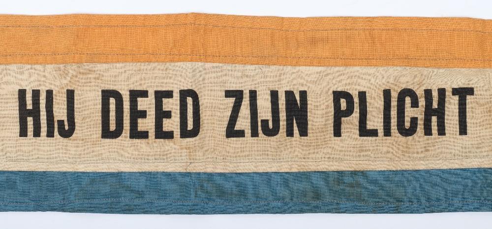 Interesting WW2 Dutch Army in Exile Soldiers Funeral Sash