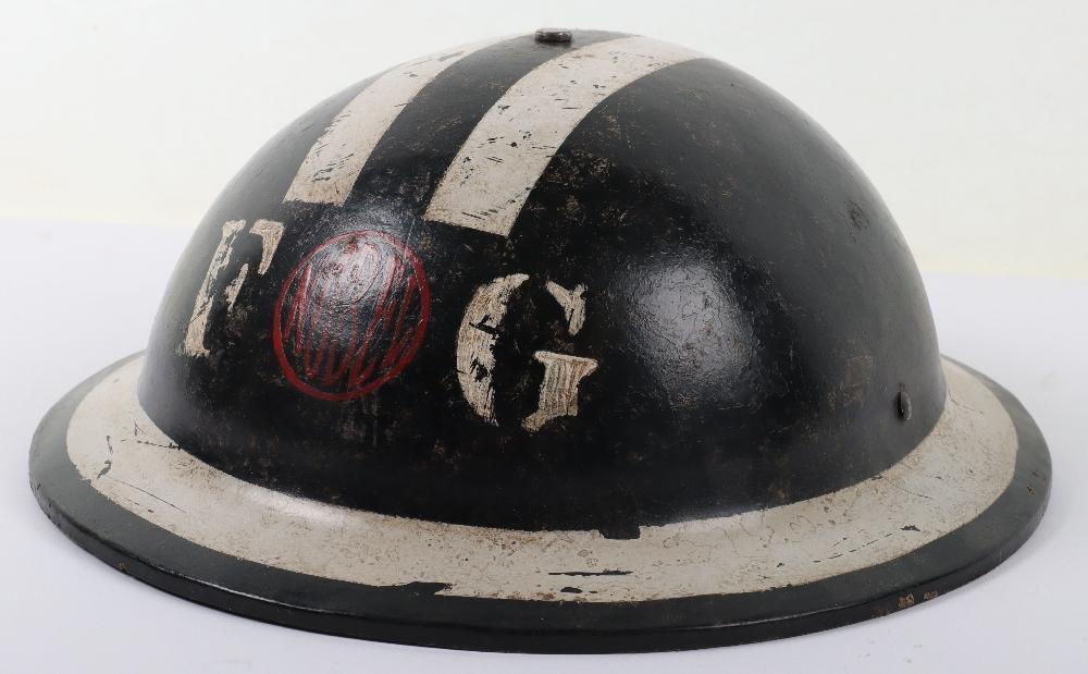 WW2 British Home Front NOBEL Fire Guard Helmet