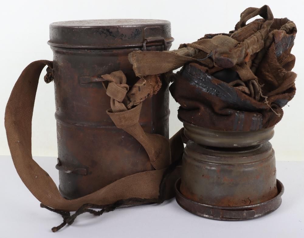 WW1 German M-17 Gas Mask with 1918 Additional Filer Attachment