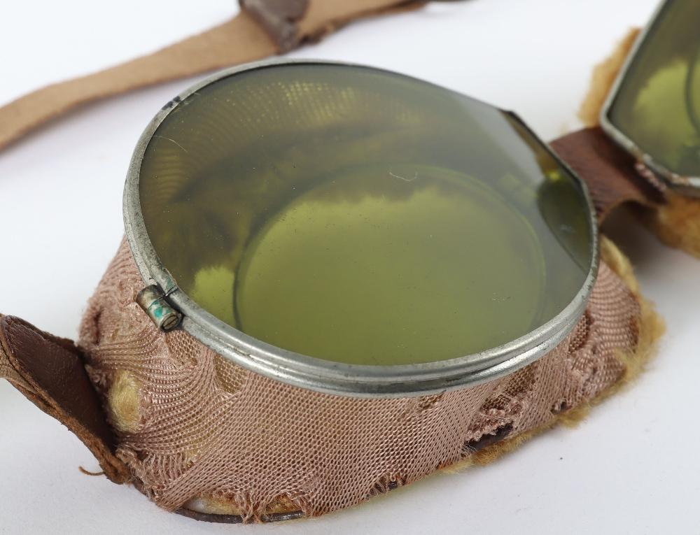 Unusual Pair of Early Aviators Goggles