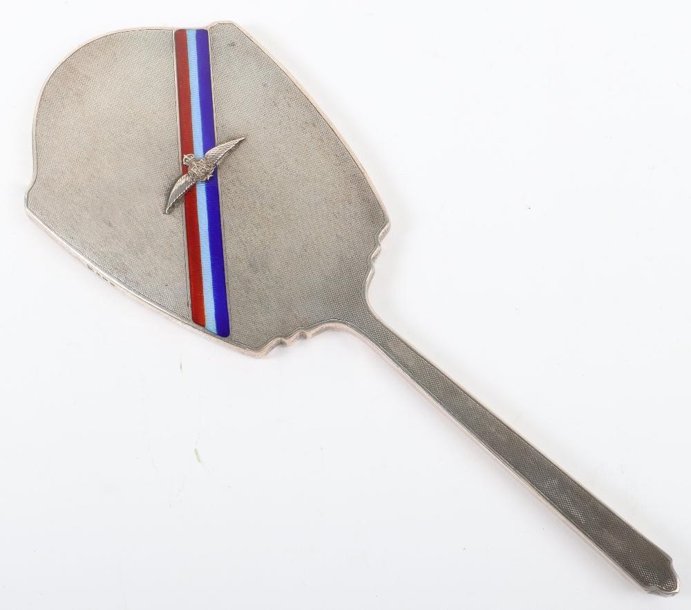 RAF Silver Trophies and Dressing Table Mirror