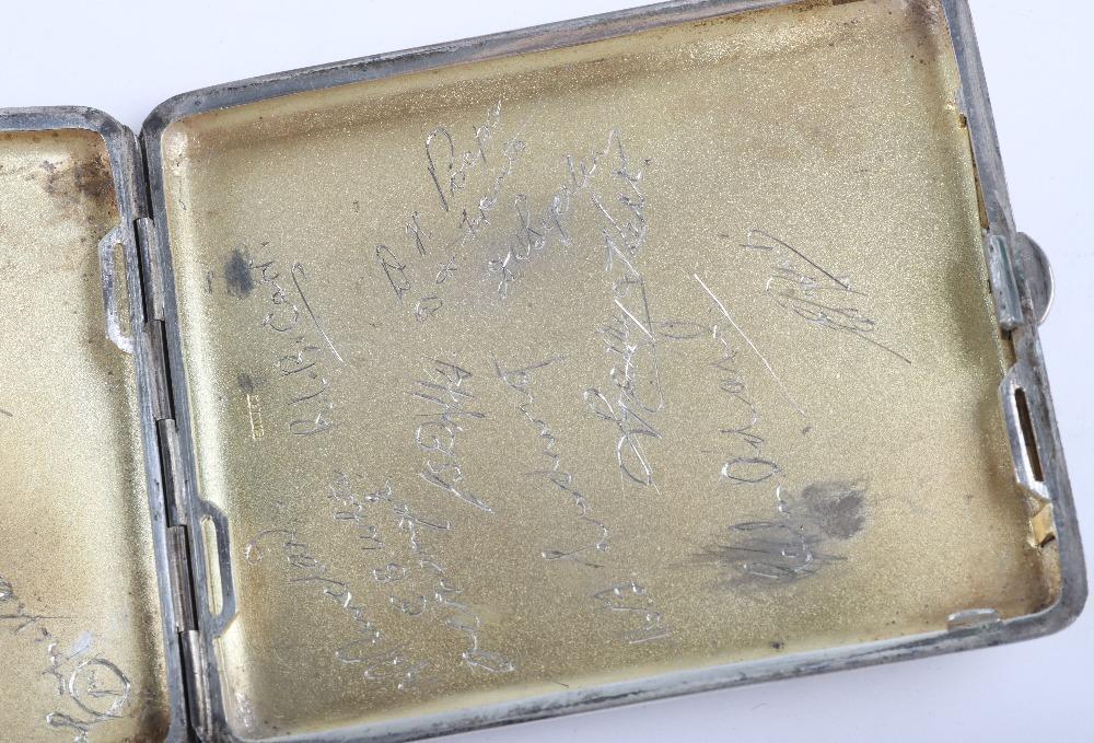 WW2 RAF Silver No 42 Squadron Cigarette Box