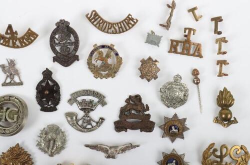 Grouping of British Regimental Cap Badges