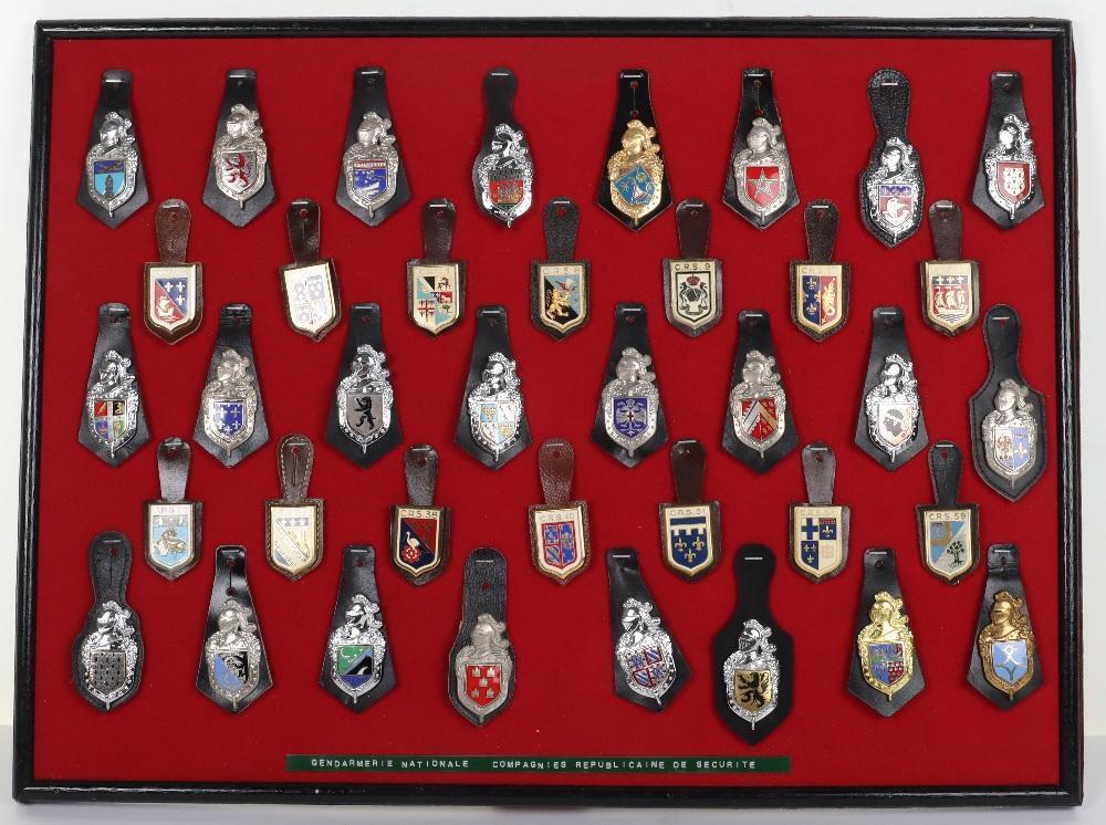 Collection of Obsolete French Gendarmerie & CRS Police Nationale Enamel ...