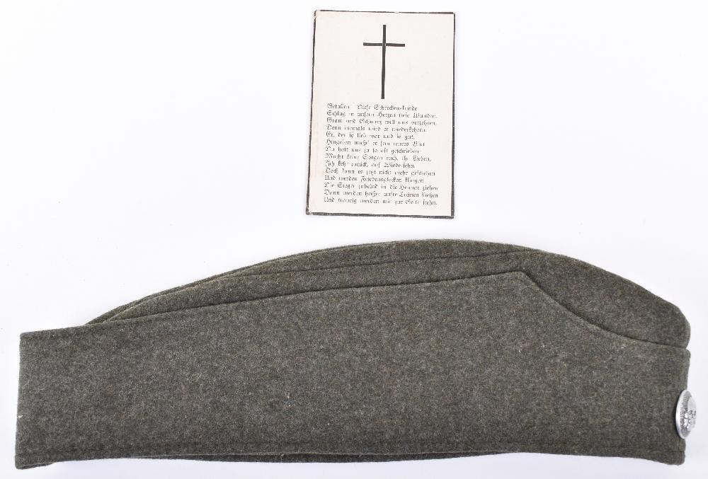 WW2 German SS-VT M-34 Side Cap Attributed to SS-Rottenfuhrer Killed in ...