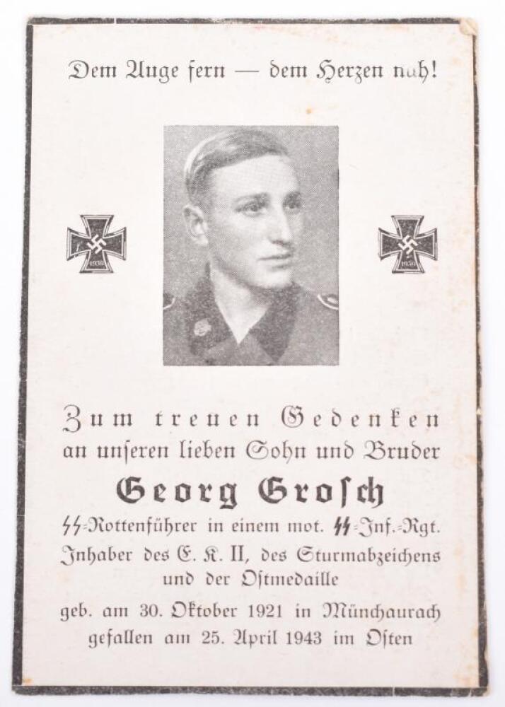WW2 German SS-VT M-34 Side Cap Attributed to SS-Rottenfuhrer Killed in ...