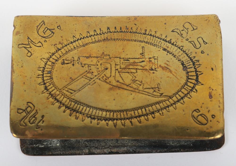 WW1 German Prisoner of War Made Matchbox Cover