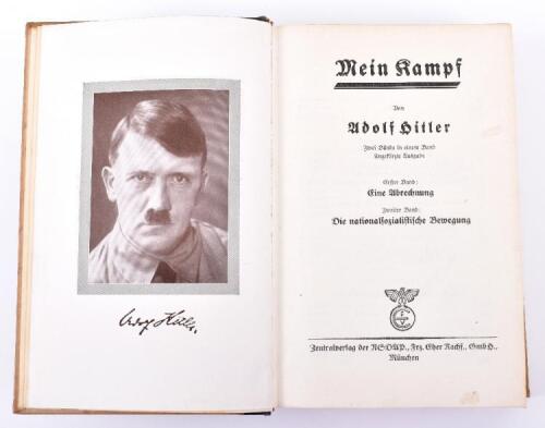 Rare Third Reich Waffen-SS Issue Wedding Edition of Mein Kampf ...