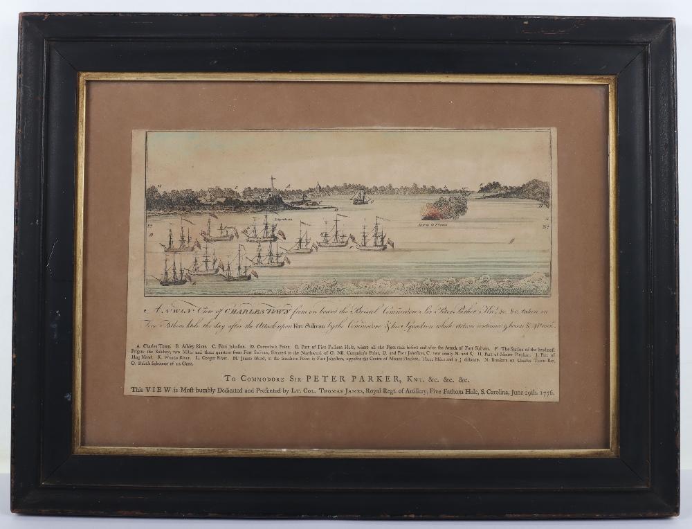 Framed and Glazed Print of the British Attack on Charleston South ...