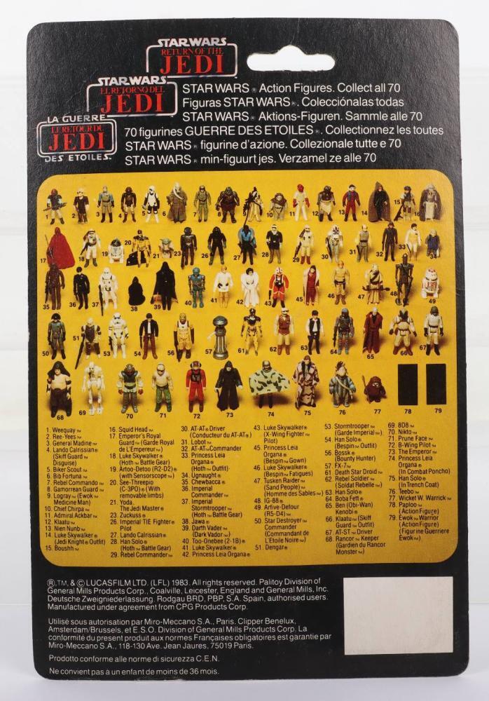 Palitoy General Mills Star Wars Return of The Jedi Greedo Vintage ...