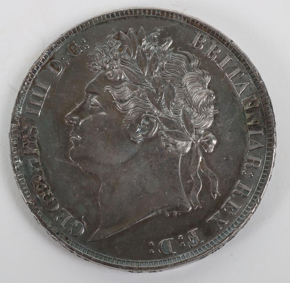 George IV (1820-1830), Crown, 1821, Secundo, die flaw