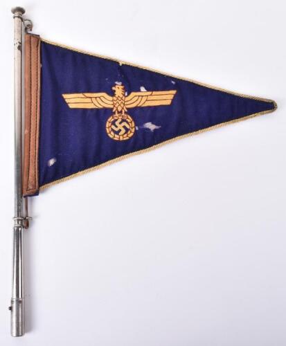 WW2 German Kriegsmarine Officers Car Pennant