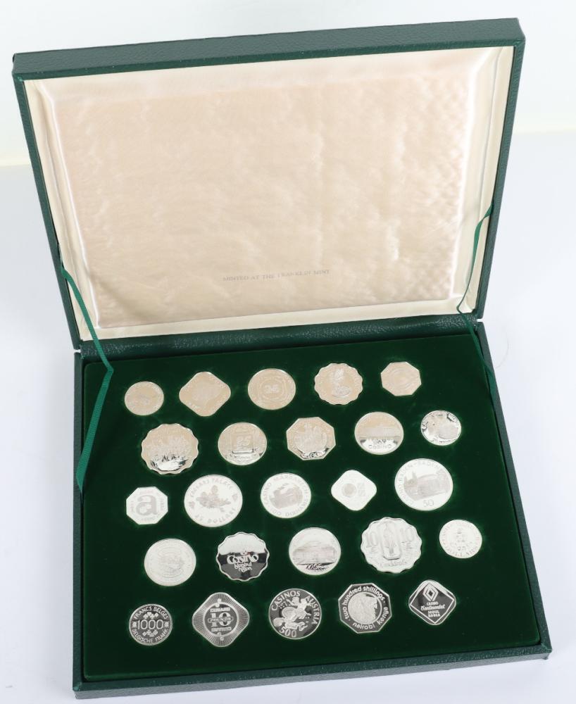 The Official Gaming Coins of the World’s Great Casinos, silver set