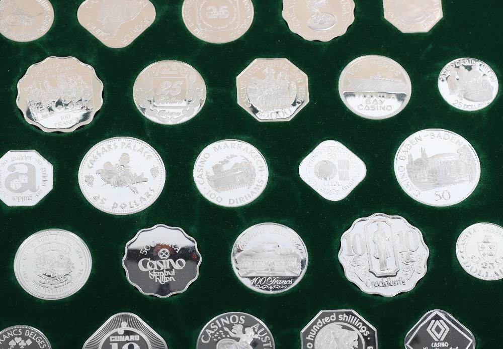 The Official Gaming Coins of the World’s Great Casinos, silver set