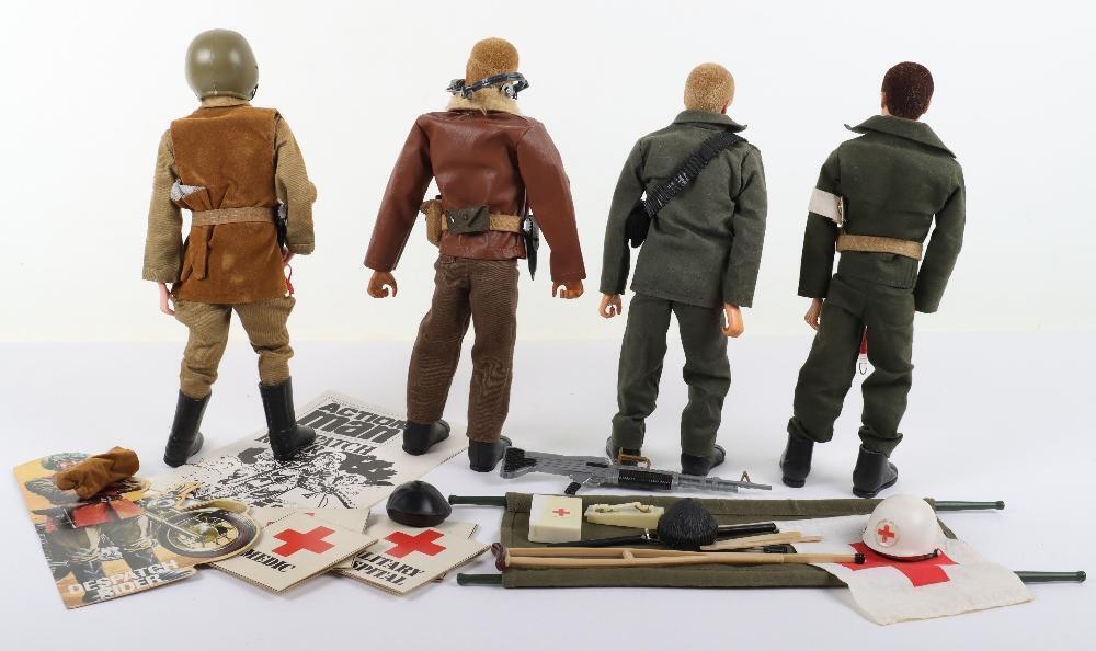 Four Vintage Action Man Dressed Figures