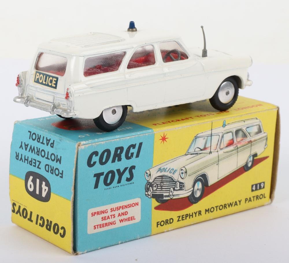 Corgi Toys 419 Ford Zephyr Motorway Patrol Police Car
