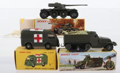 Three Boxed French Dinky Toys Military Models