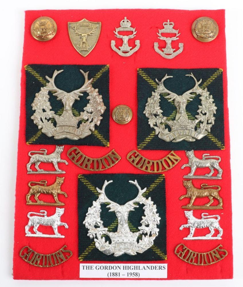 Scottish Gordon Highlanders Badge Grouping
