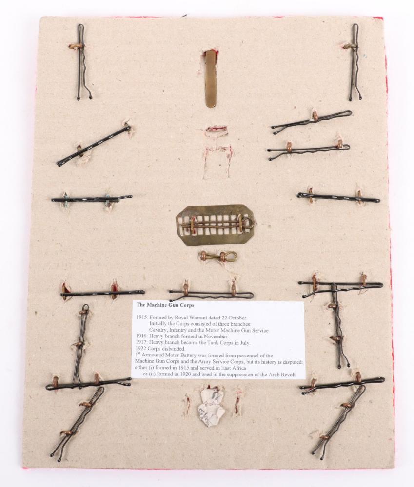 WW1 Machine Gun Corps Badge and Insignia Grouping