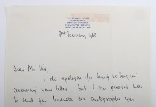 2x Signatures of Royal Navy Victoria Cross Winners from HM Submarine ...
