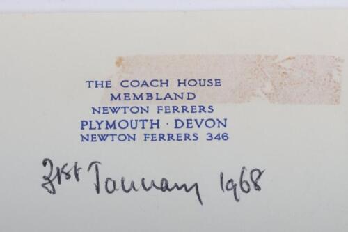2x Signatures of Royal Navy Victoria Cross Winners from HM Submarine ...