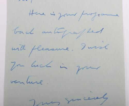 Signed Letter by Rear Admiral Anthony Miers VC