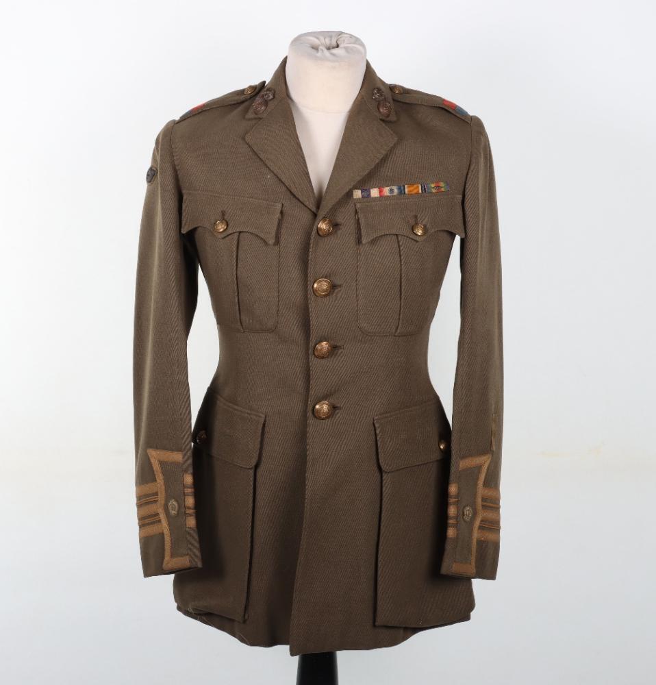 WW1 British Cuff Rank Tunic Attributed to Major Arthur Rogerson MC ...
