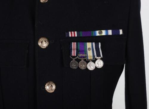 Royal Marine Commando No1 Dress Uniform and Miniature Medals of Colour Sergeant M Eccles M.M 42 ...
